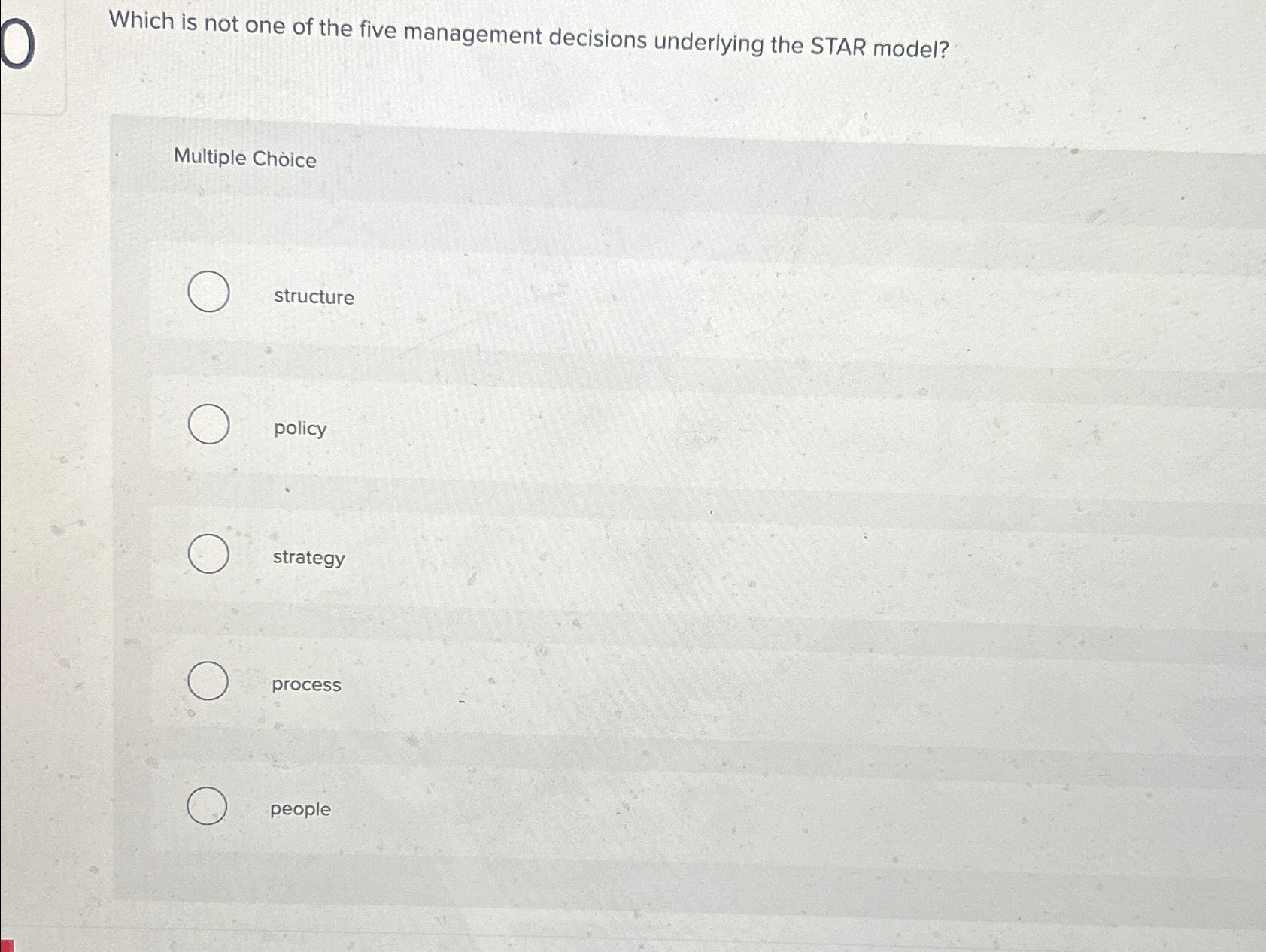 Solved Which is not one of the five management decisions | Chegg.com