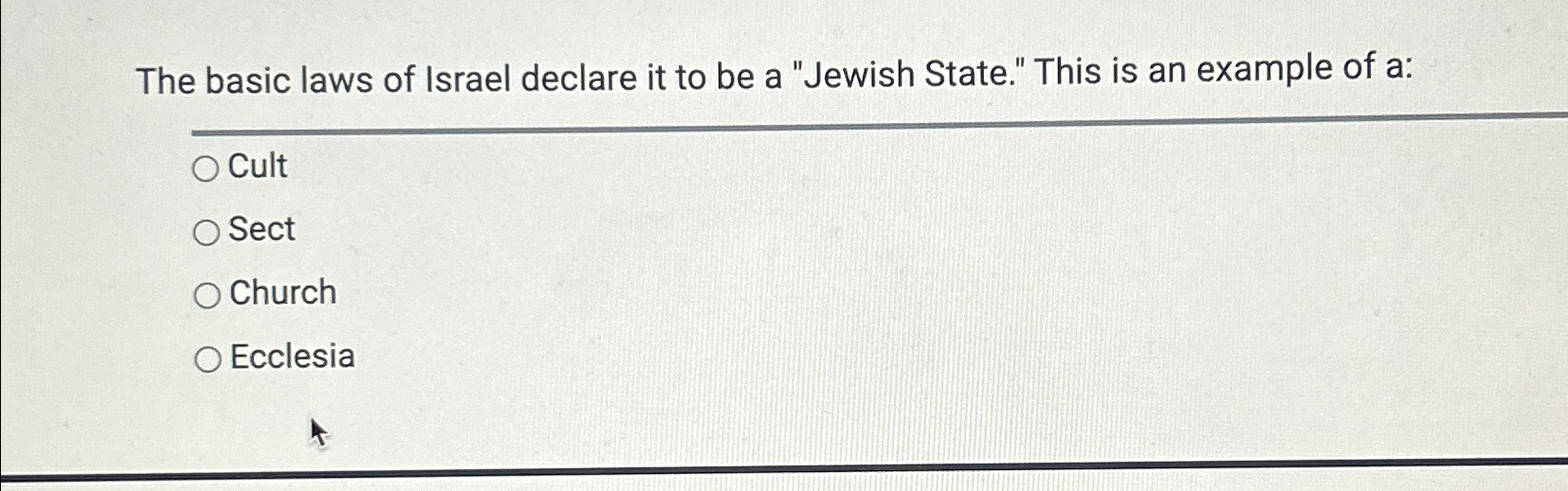 Solved The basic laws of Israel declare it to be a "Jewish | Chegg.com