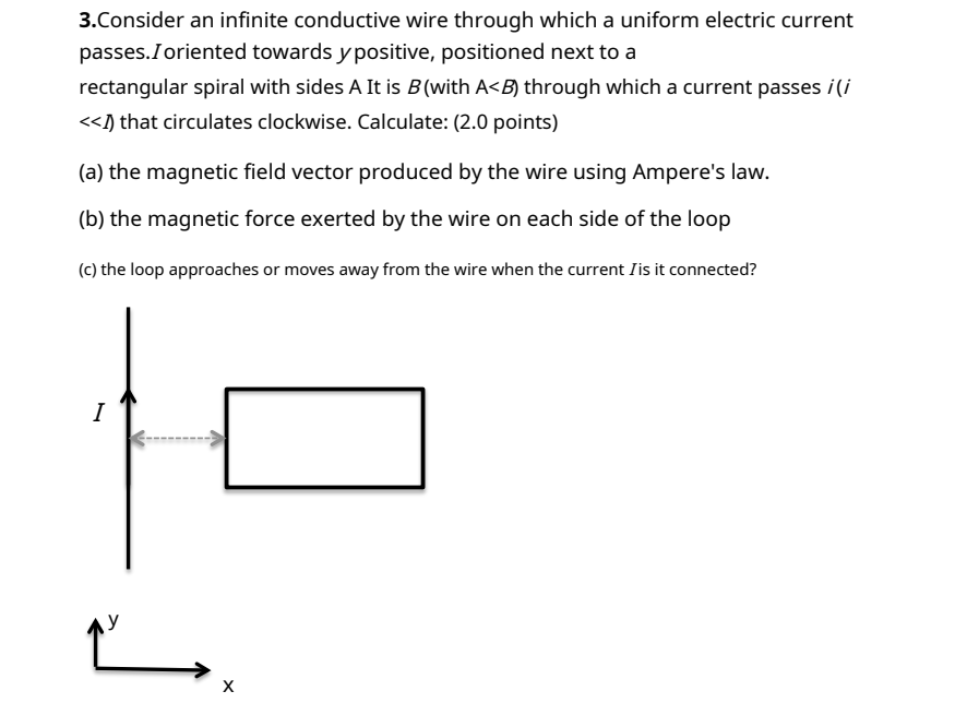 Solved 3.Consider an infinite conductive wire through which | Chegg.com