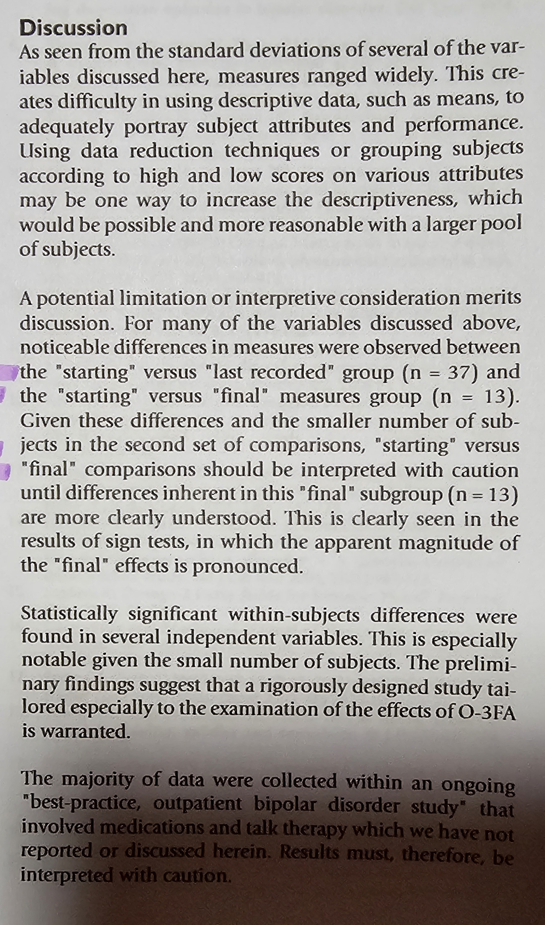 Solved DiscussionAs seen from the standard deviations of | Chegg.com