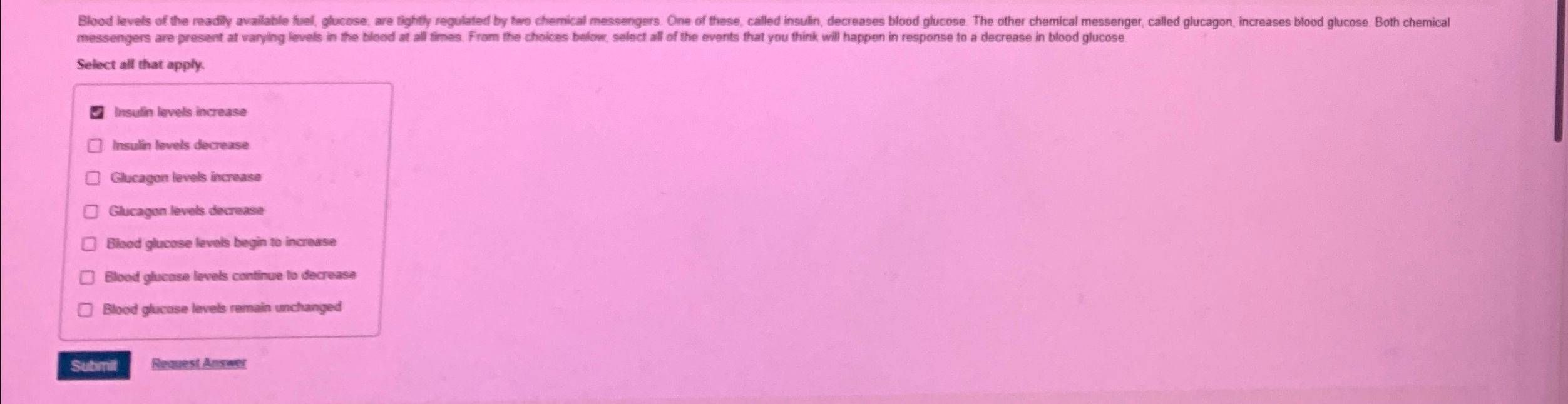 Solved messengers are present at varying levels in the blood | Chegg.com