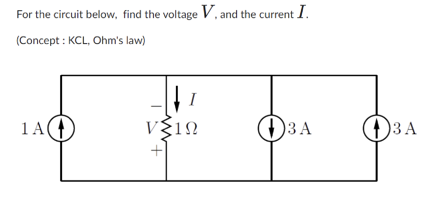 Solved For the circuit below, find the voltage V, ﻿and the | Chegg.com