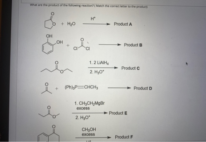 Solved What are the product of the following reaction?( | Chegg.com