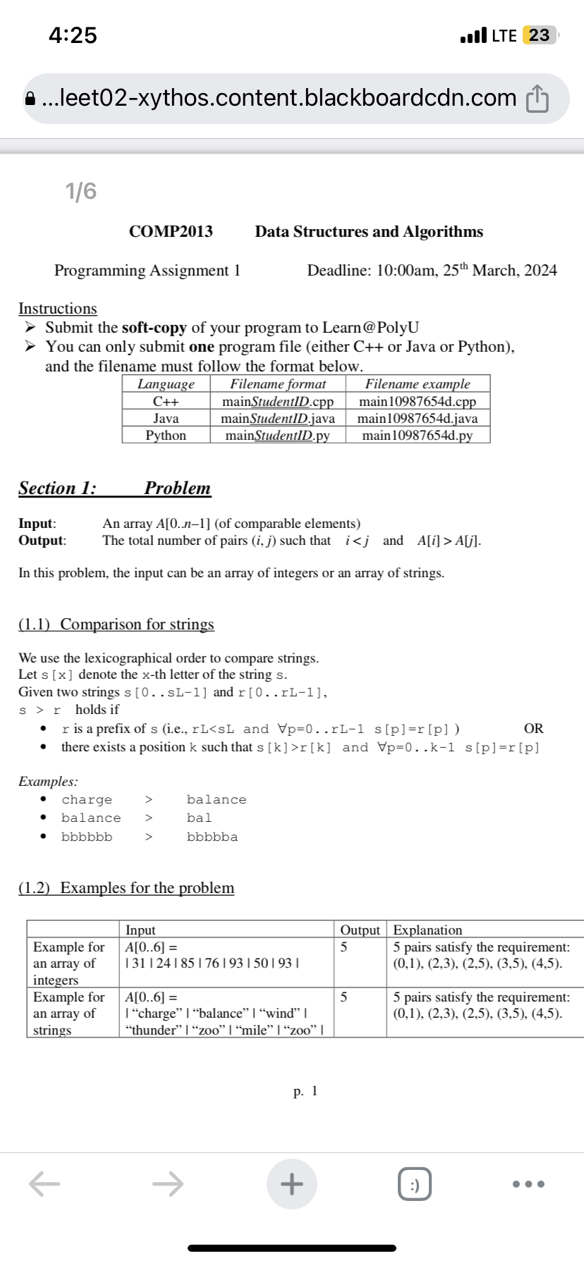 Solved COMP2013 ﻿Data Structures and AlgorithmsProgramming | Chegg.com