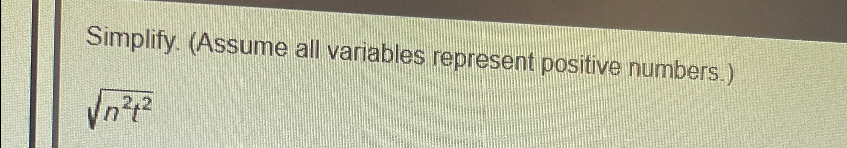Solved Simplify. (Assume all variables represent positive | Chegg.com