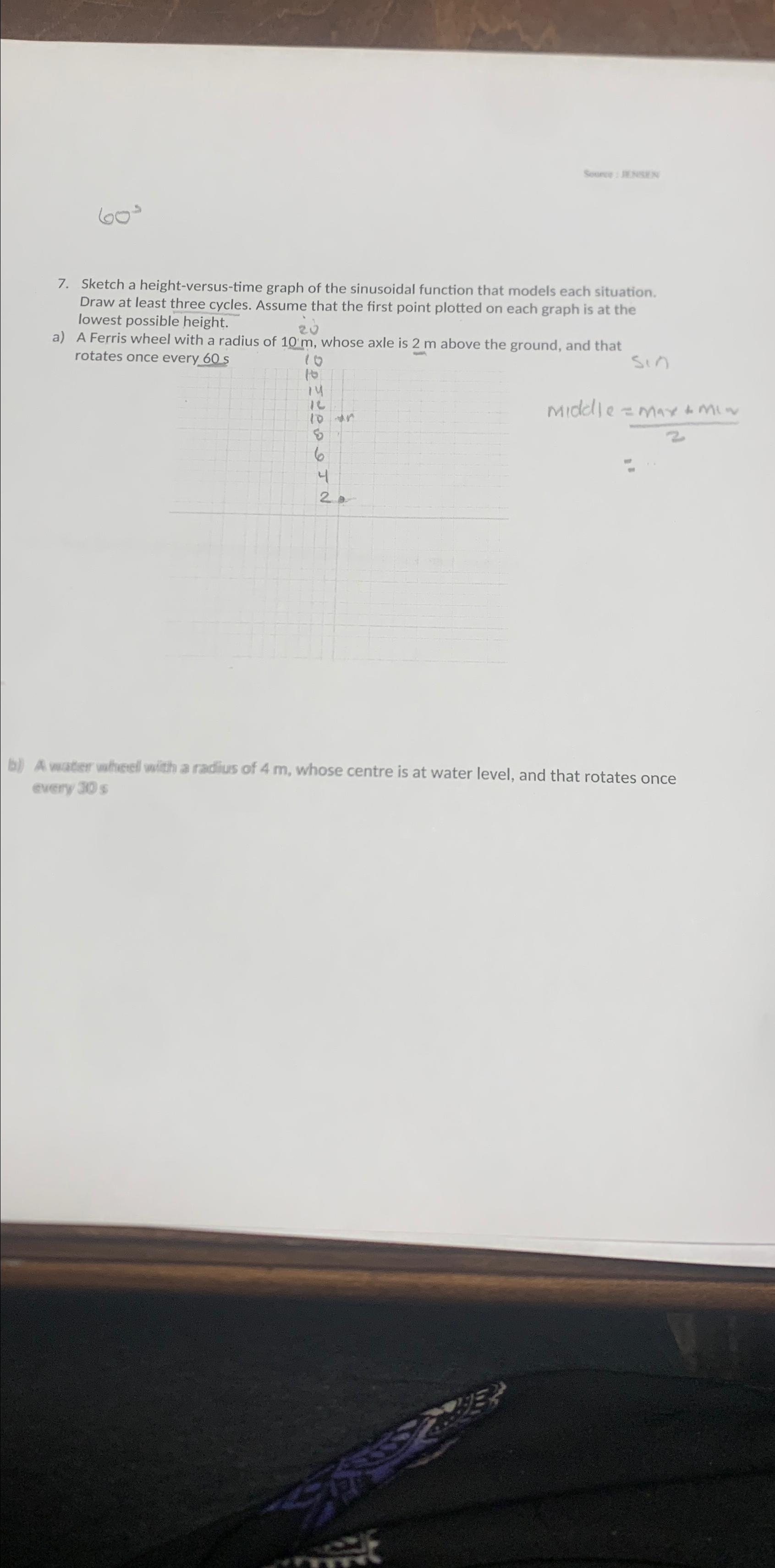 Solved 603Sketch a height-versus-time graph of the | Chegg.com