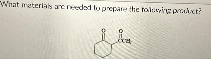 Solved What materials are needed to prepare the following | Chegg.com