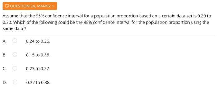 Solved Assume that the 95% confidence interval for a | Chegg.com