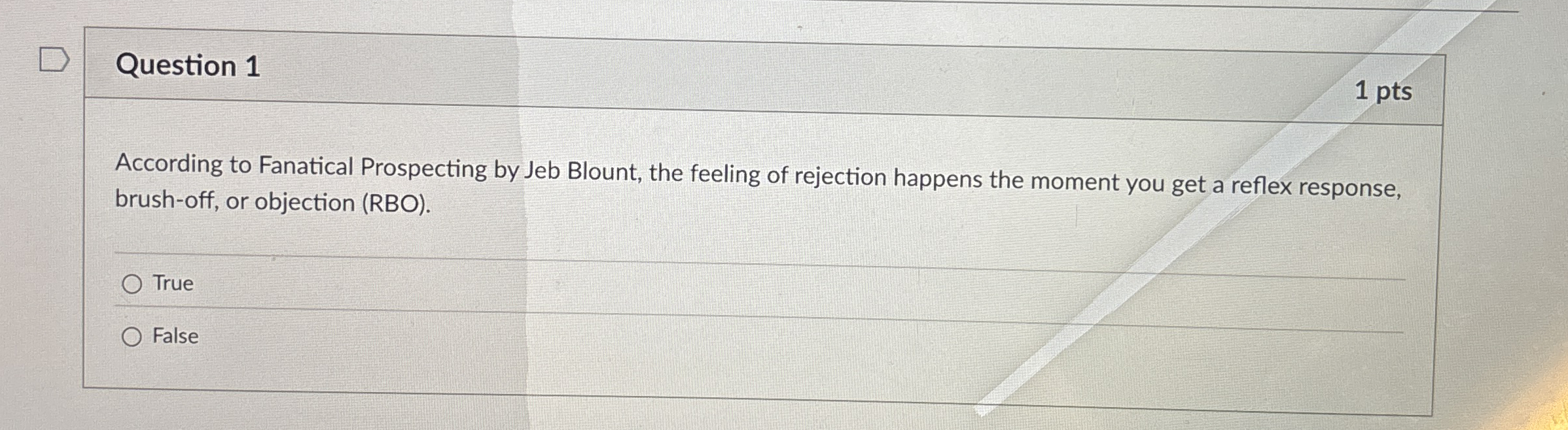 Solved Question 11 ﻿ptsAccording to Fanatical Prospecting by | Chegg.com