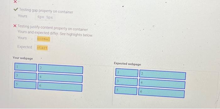For the element with class container, set the | Chegg.com