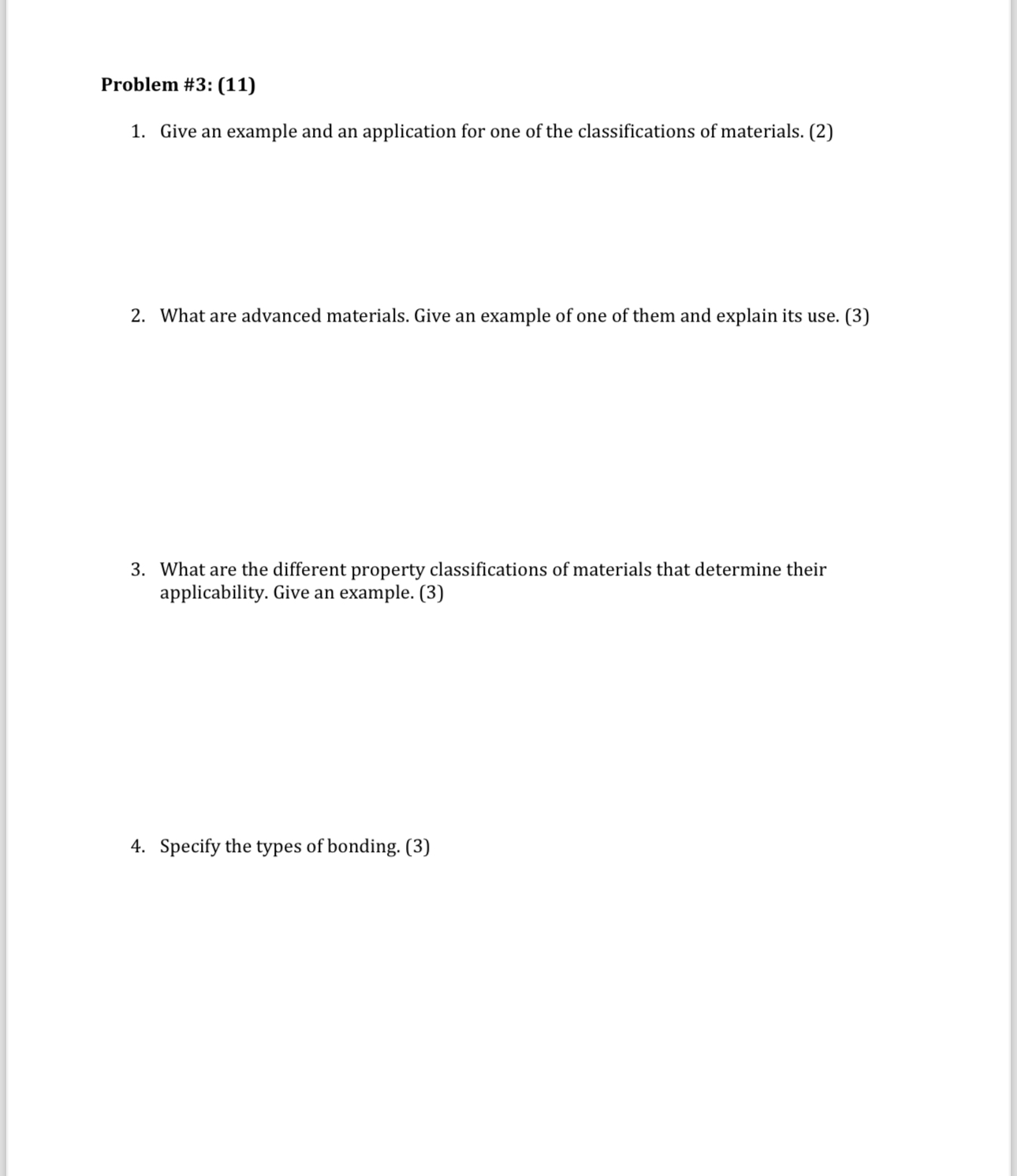 Solved Problem #3: (11)Give an example and an application | Chegg.com