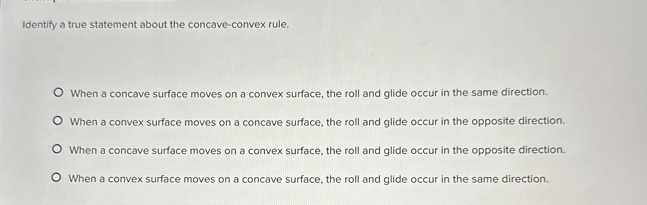 Solved Identify a true statement about the concave-convex | Chegg.com