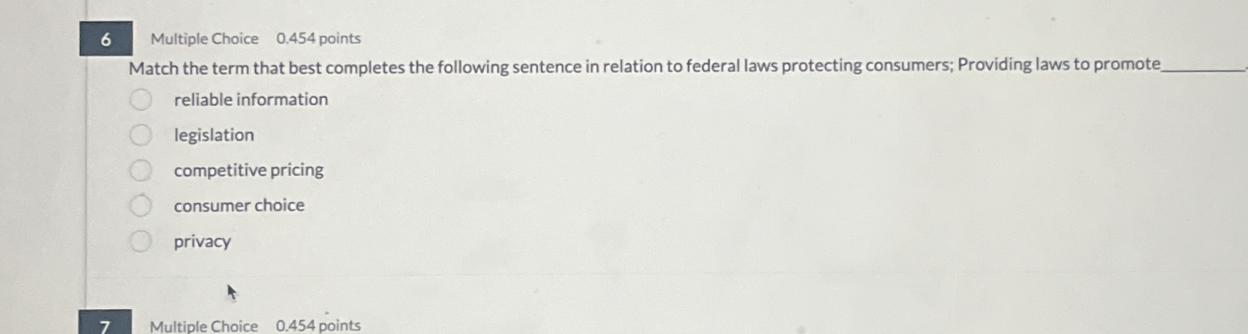 Solved 6 ﻿Multiple Choice 0.454 ﻿pointsMatch the term that | Chegg.com