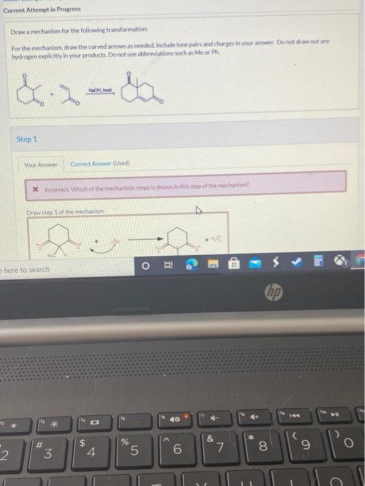 Solved Current Attempt in Progress Draw a mechanism for the | Chegg.com