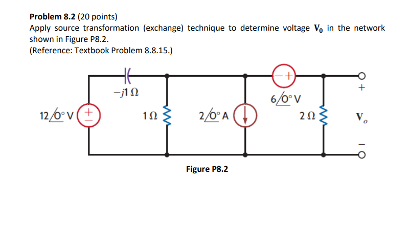 Solved Problem 8.1 (20 ﻿points)Apply the supernode technique | Chegg.com