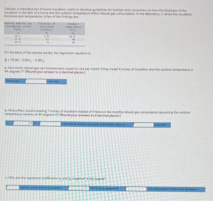 Solved Cellulon, a manufocturer of home insulotion, wants to | Chegg.com