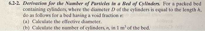 Solved 6.2-2. Derivation for the Number of Particles in a | Chegg.com
