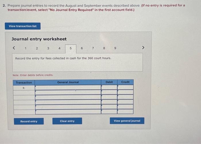 Solved 2. Prepare journal entries to record the August and | Chegg.com