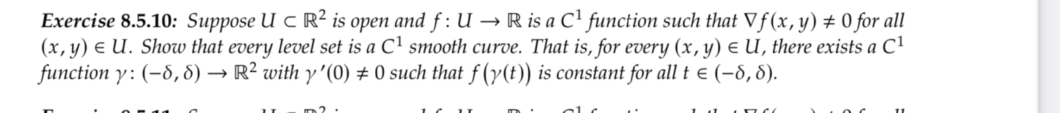 Solved Exercise 8.5.10: Suppose UsubR2 ﻿is open and f:U→R | Chegg.com