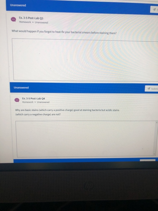 Solved Unanswered Ex. 3-5 Post-Lab Q3 Homework – Unanswered | Chegg.com