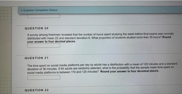 Solved A survey among freshmen revealed that the number of | Chegg.com