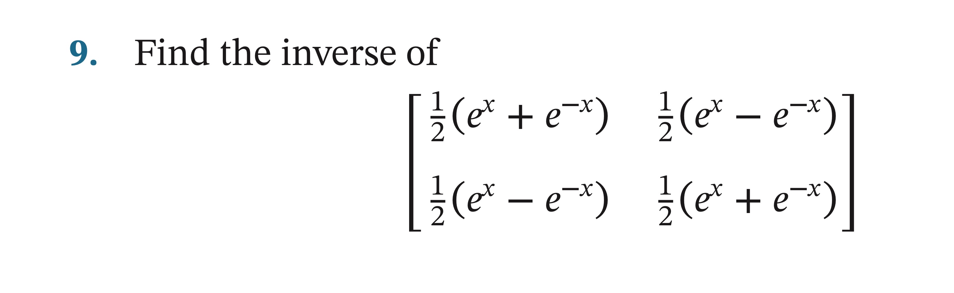 Solved Find the inverse | Chegg.com