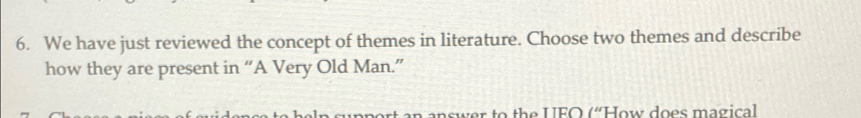 Solved We have just reviewed the concept of themes in | Chegg.com