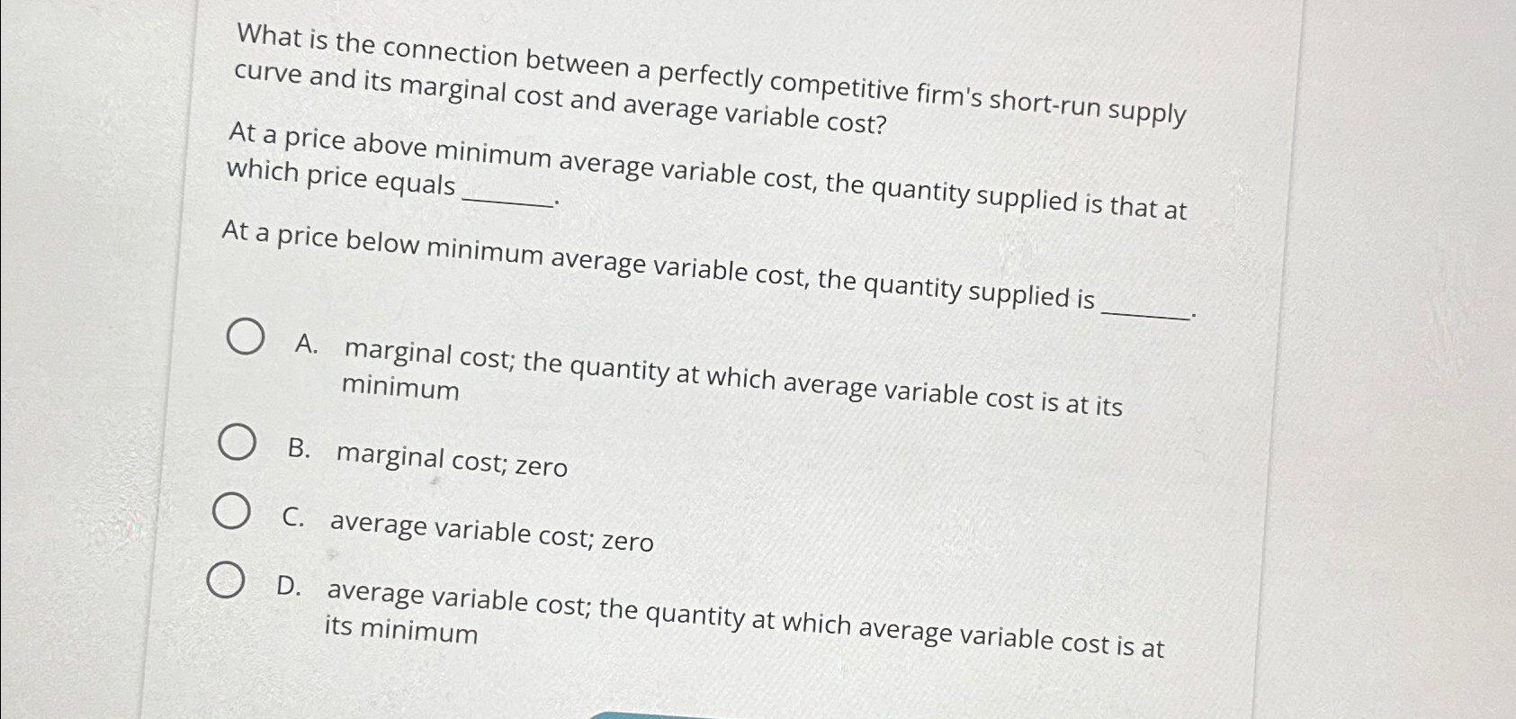Solved What is the connection between a perfectly | Chegg.com