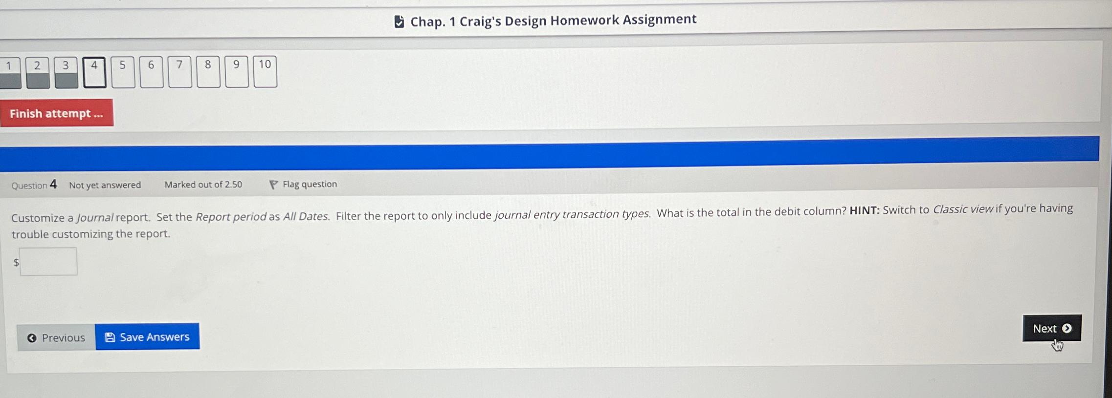 Solved Chap. 1 ﻿Craig's Design Homework | Chegg.com