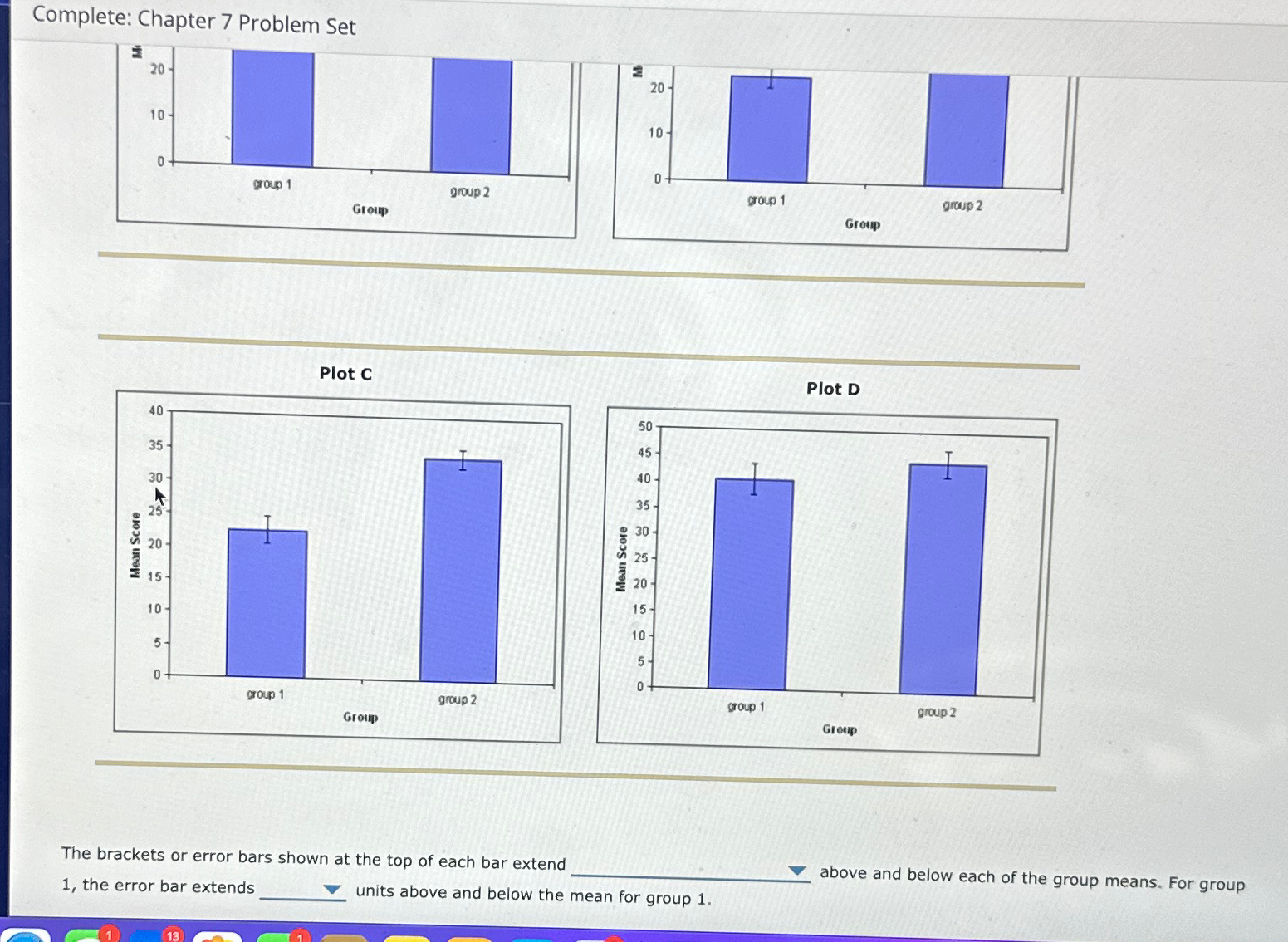Complete: Chapter 7 ﻿Problem SetPlot CPlot DThe | Chegg.com