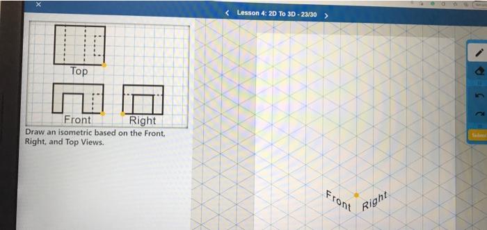 Solved Front Right Draw an | Chegg.com