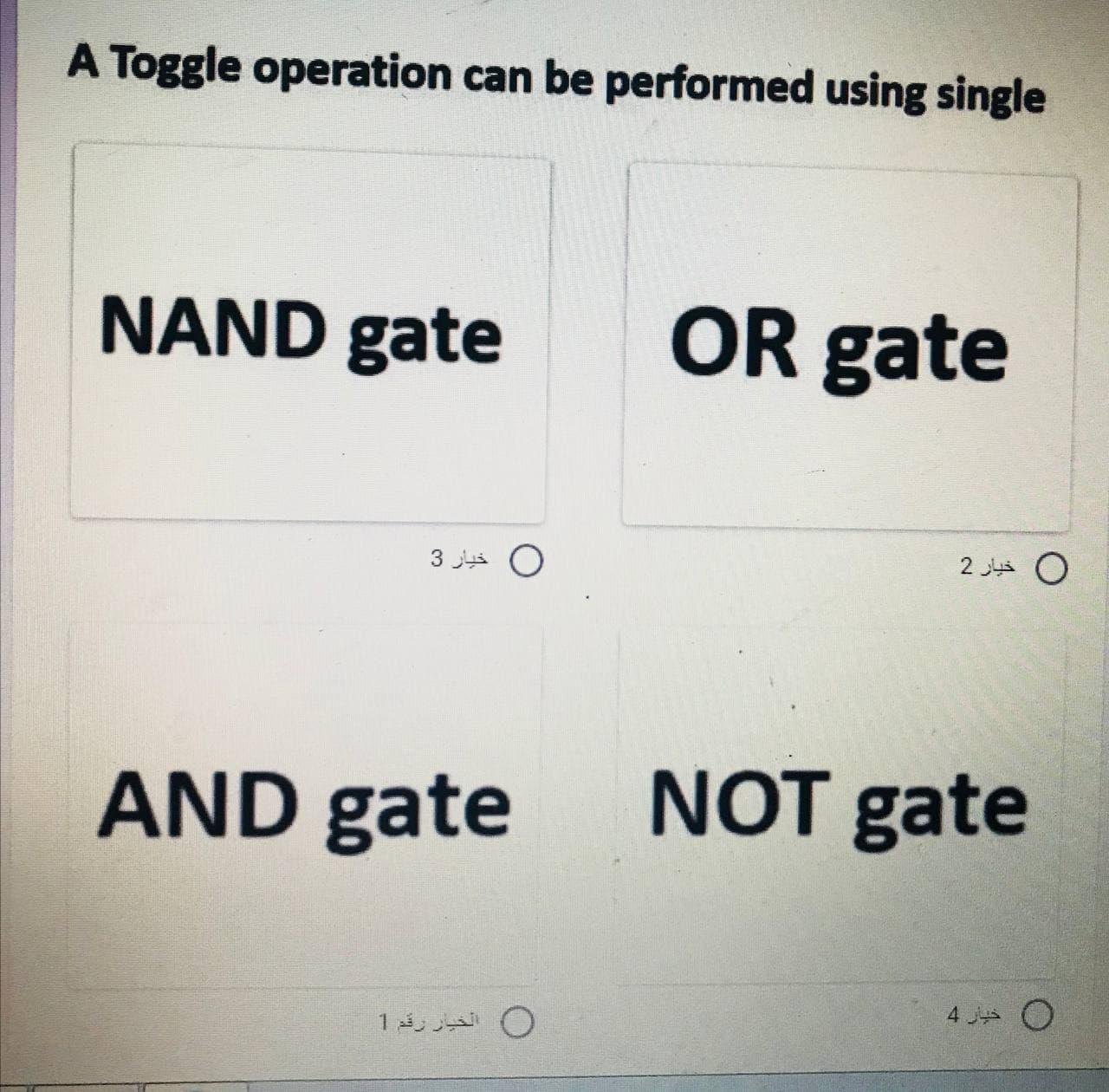 Solved A Toggle operation can be performed using single NAND | Chegg.com