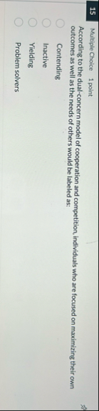 Solved 15Multiple Choice1 ﻿pointAccording to the | Chegg.com