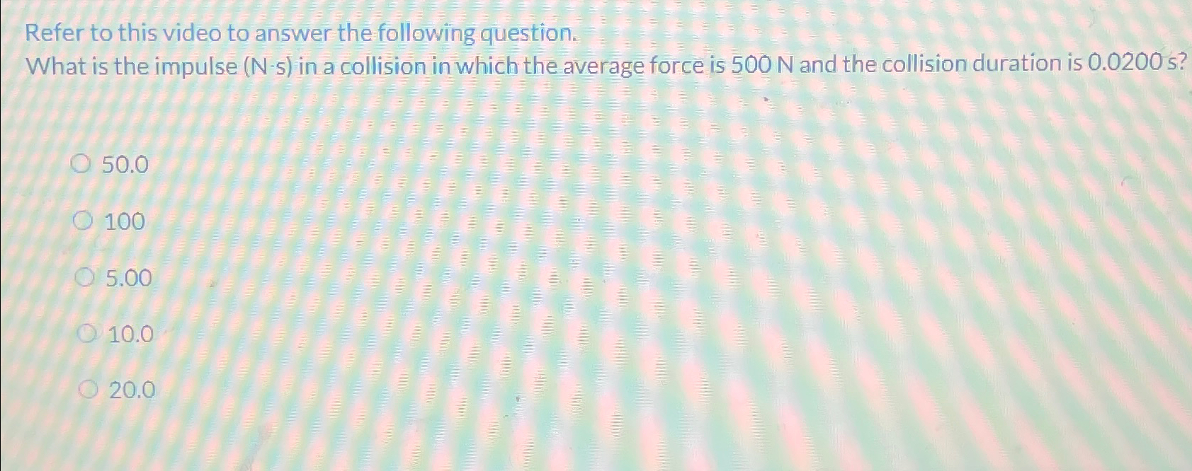 Solved Refer to this video to answer the following question. | Chegg.com