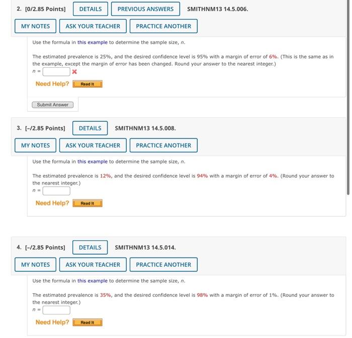 Solved Use the formula in this example to determine the | Chegg.com