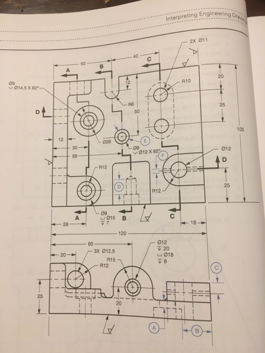 Solved Please Sketch Offset Section D D Having The Cutting 