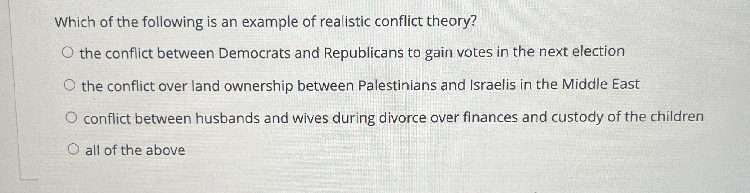 Solved Which of the following is an example of realistic | Chegg.com