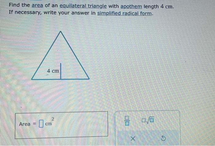 [Solved]: A triangle is placed in a semicircle with a radiu