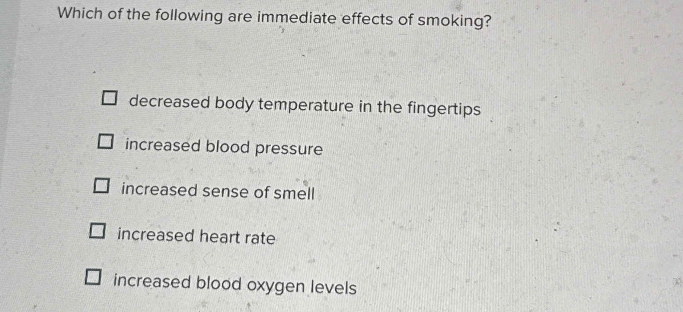 Solved Which of the following are immediate effects of | Chegg.com