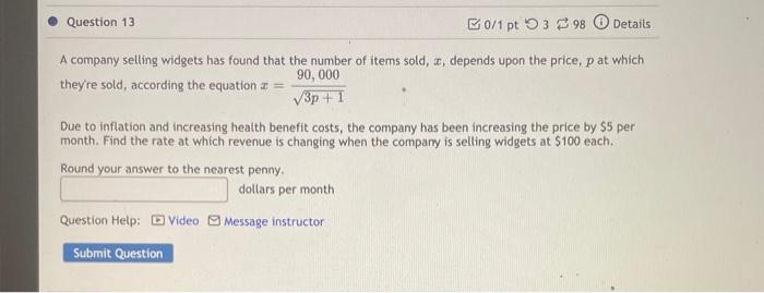 Solved Question 13 Details B0/1 pt 9398 A company selling | Chegg.com Solved Question 13 Details B0/1 pt 9398 A company selling | Chegg.com