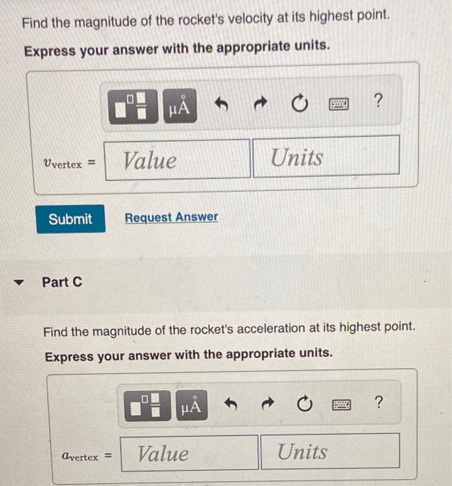 Solved A rocket blasts off vertically from rest on the | Chegg.com