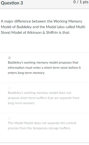 Solved Question 3A major difference between the Working | Chegg.com