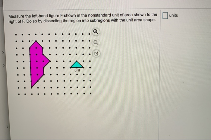Solved units Measure the left-hand figure F shown in the | Chegg.com