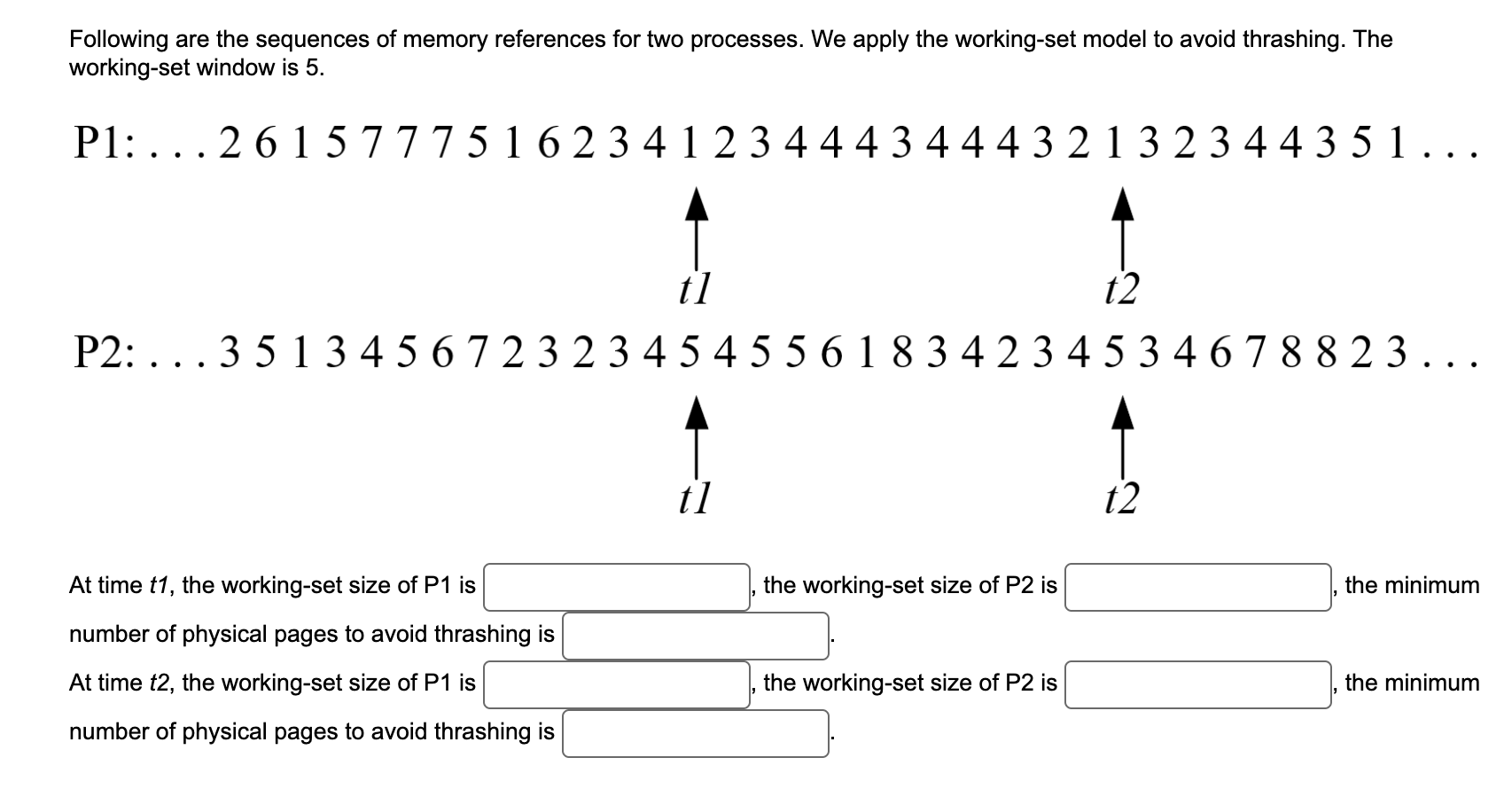 Solved Following are the sequences of memory references for | Chegg.com
