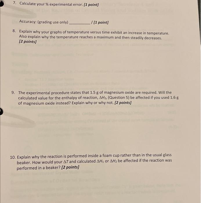 Molarity of HCl= Total: PART 2: DATA ANALYSIS \& | Chegg.com