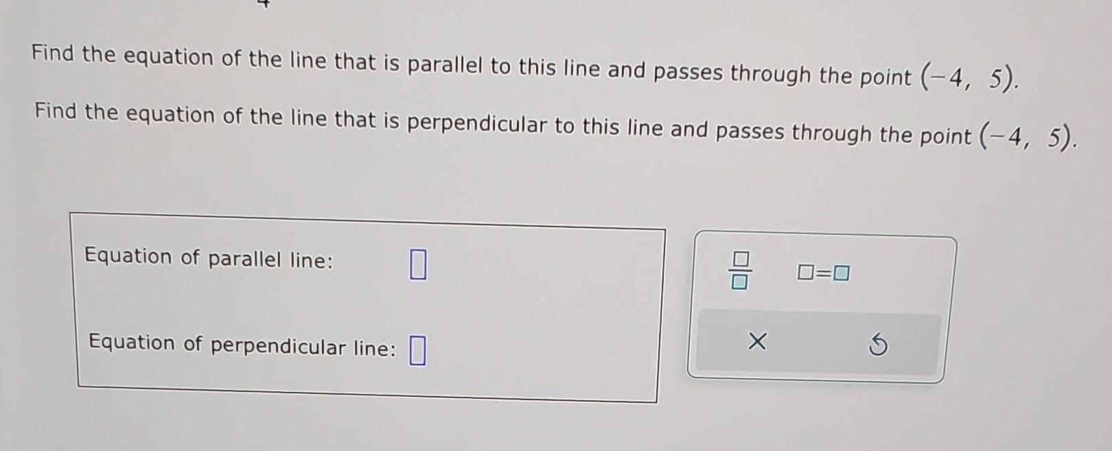 Solved find the equation of the line that is parallel to | Chegg.com