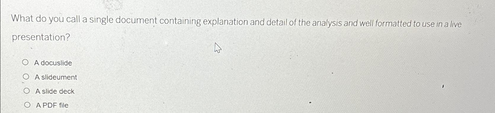 Solved What do you call a single document containing | Chegg.com