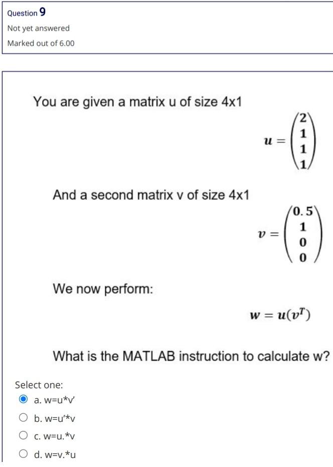 Solved Question 13 Not yet answered Marked out of 6.00 What | Chegg.com