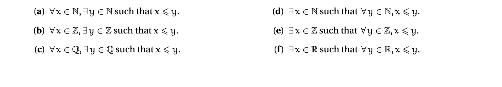 Solved (Reading quantifier symbols) ﻿Rewrite each of the | Chegg.com