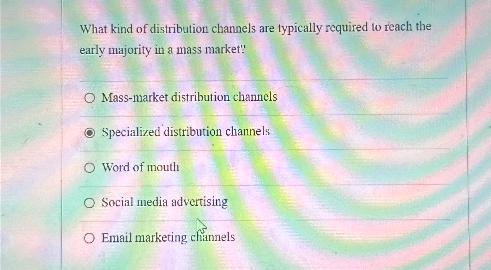 Solved What kind of distribution channels are typically | Chegg.com